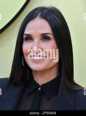 Demi Moore arriving at the Versace FW23 Show held at the Pacific Design ...