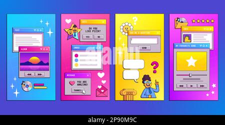 Web ui. 90s layout screen elements frame pages banners icons dividers ...