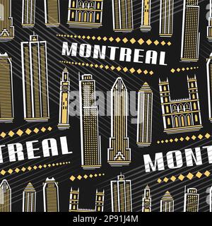 Vector Montreal Seamless Pattern, repeating background with ...