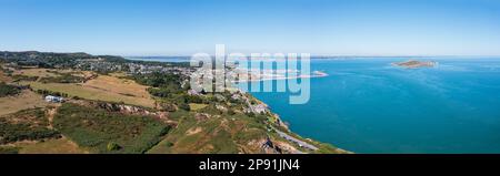 Howth, co. Dublin / Ireland - September 2020 : Aerial view of The Baily ...