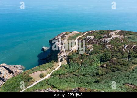 Howth, co. Dublin / Ireland - September 2020 : Aerial view of The Baily ...