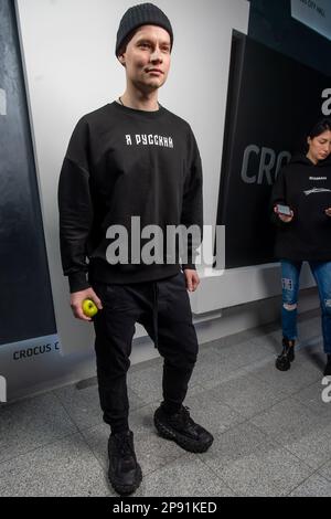 'Moscow. Singer Shaman (Yaroslav Dronov) with his father Yuri Dronov ...