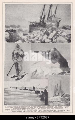 ROBERT E. PEARY-Peary's expedition to the North Pole, 1902-1905 Stock ...