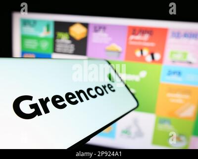 Greencore Irish food company front & side driver cab white DAF CF hgv ...