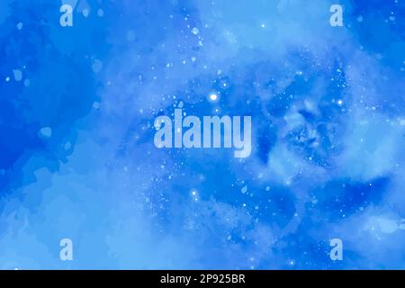 Starry blue background illustration with vortex design psychedelic ...