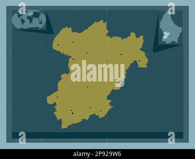 Canton Capellen, canton of Luxembourg. Solid color shape Stock Photo ...