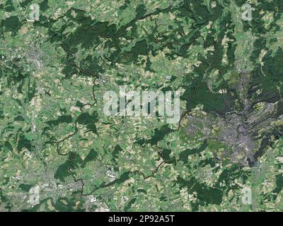 Canton Capellen, canton of Luxembourg. High resolution satellite map ...