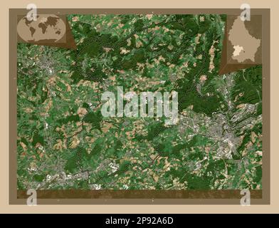 Canton Capellen, canton of Luxembourg. Low resolution satellite map ...