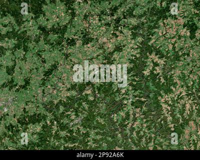 Canton Clervaux, canton of Luxembourg. Low resolution satellite map ...