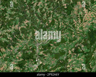 Canton Diekirch, canton of Luxembourg. Low resolution satellite map ...