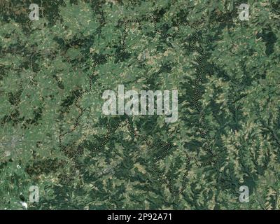 Canton Clervaux, canton of Luxembourg. High resolution satellite map ...