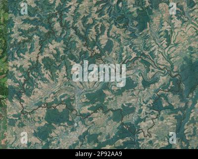 Canton Diekirch, canton of Luxembourg. High resolution satellite map ...