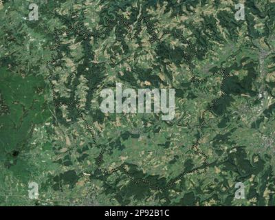 Canton Redange, canton of Luxembourg. High resolution satellite map ...