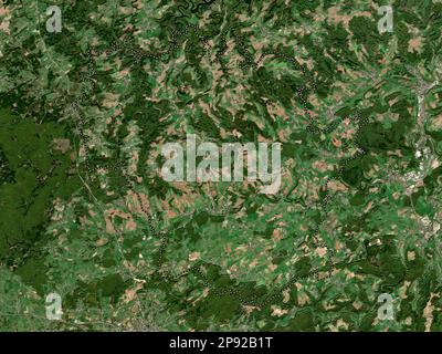 Canton Redange, canton of Luxembourg. Low resolution satellite map ...