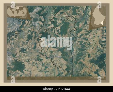 Canton Remich, canton of Luxembourg. High resolution satellite map ...
