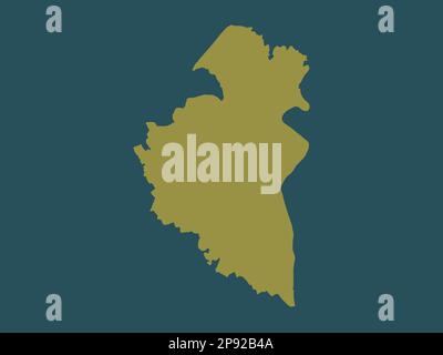 Canton Remich, canton of Luxembourg. Solid color shape. Locations and ...