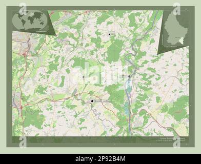 Canton Remich, canton of Luxembourg. Open Street Map. Locations of ...