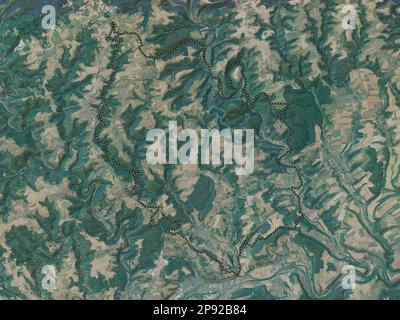 Canton Vianden, canton of Luxembourg. High resolution satellite map ...