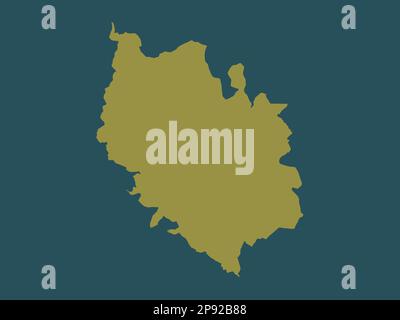 Canton Vianden, canton of Luxembourg. Solid color shape. Locations of ...