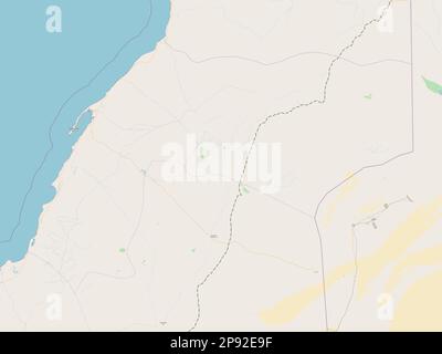 Dakhla-Oued Ed-Dahab, province of Western Sahara. Open Street Map ...