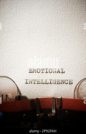 Emotional intelligence text written with a typewriter Stock Photo - Alamy