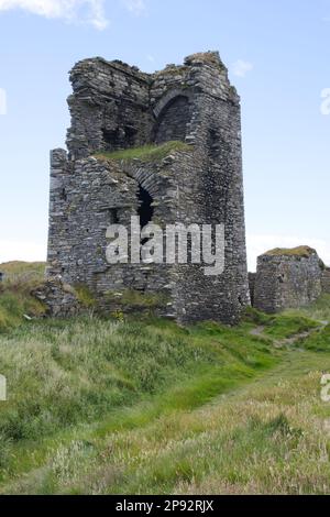 De Courcy, Downmacpatrick or Dunmacpatrick Castle ruins at Old Head of ...