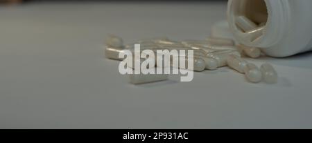 Minimal medical concept. Flat lay, top view, copy space Stock Photo - Alamy