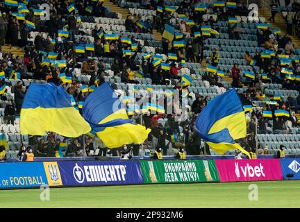 Odessa, Ukraine - Nov. 2021: Ukrainian football fans in stands of ...