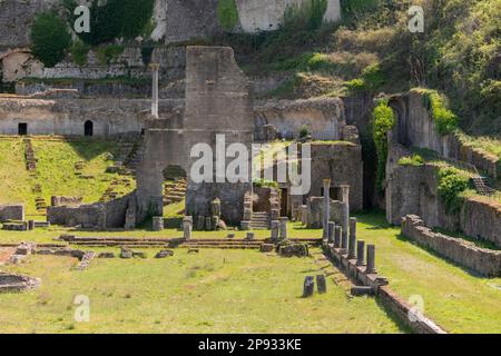 Roman Theatre amphitheater and Etruscan Acropolis of Volterra in ...