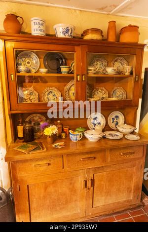 The kitchen at Monk's House, East Sussex. Monk's House was the writer ...