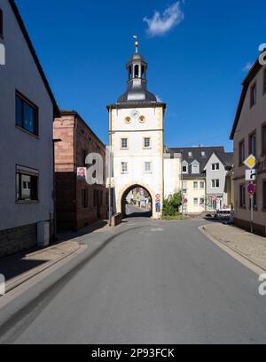 Historic town center of Zellingen am Main, Main-Spessart County, Lower ...