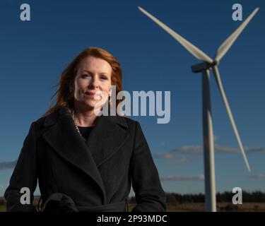 Harburn, Scotland, UK. 10 March 2023.PICTURED: Ash Regan MSP seen ...