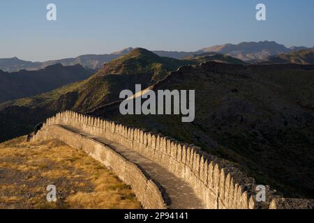 The ramparts of Rani kot, a fort in Pakistan also called the Great Wall ...