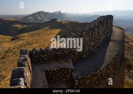 The ramparts of Rani kot, a fort in Pakistan also called the Great Wall ...