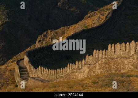 The ramparts of Rani kot, a fort in Pakistan also called the Great Wall ...