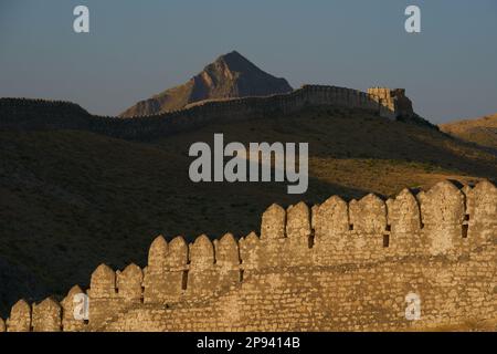The ramparts of Rani kot, a fort in Pakistan also called the Great Wall ...