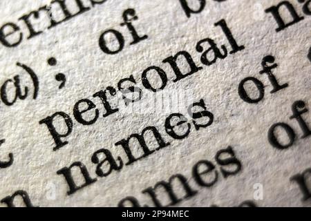 Personal Identification ID Form Concept Stock Photo - Alamy