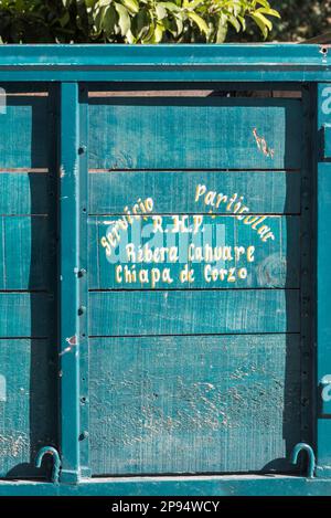 Painted lorry panel in Chiapa de Corzo in Mexico Stock Photo - Alamy