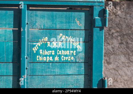 Painted lorry panel in Chiapa de Corzo in Mexico Stock Photo - Alamy