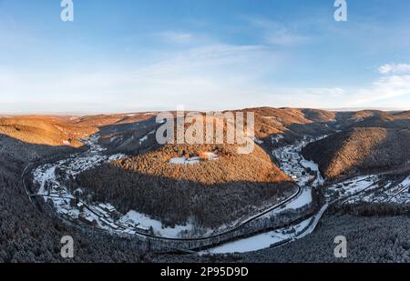 Germany, Thuringia, town Schwarzatal, Schwarzatal, small towns ...