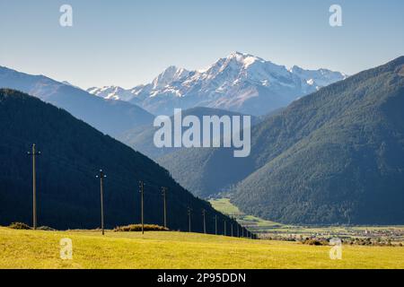 The mighty Ortler Mountain Group in the Val Venosta (South Tyrol, Italy ...