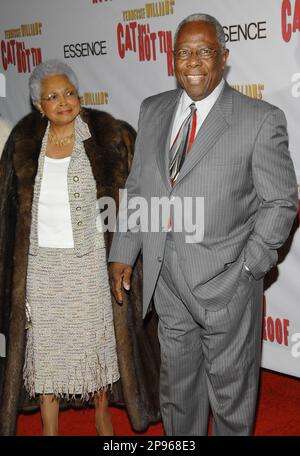 Hank Aaron and wife Billye Aaron attend the premiere of "Lee Daniels ...