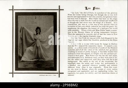 1901 , New York , USA : The celebrated american dancer of parisian ...