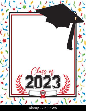 Colorful Graduation Background Template Stock Vector Image & Art - Alamy