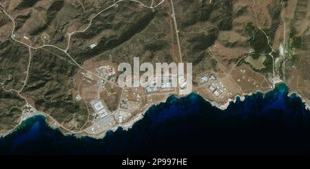 Guantanamo bay satellite image Stock Photo - Alamy