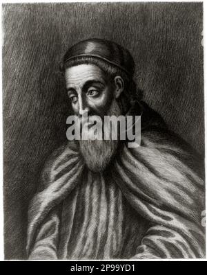 The italian esplorer AMERIGO VESPUCCI ( 1451 - 1512 ). Illustration ...