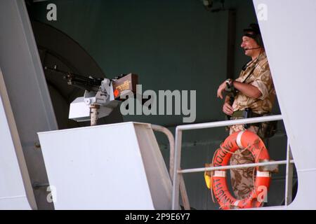HMS WAVE KNIGHT of the British Royal Navy sails in formation with HMCS ...