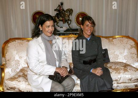 Morocco's Princess Lalla Meriyem right and Denmark's Princess Marie ...