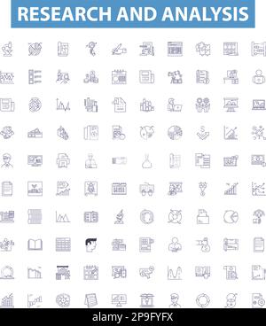 quantitative analysis line icon, outline symbol, vector illustration ...
