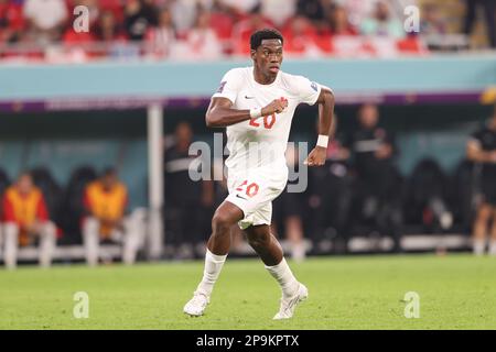 Jonathan David of Canada in action during the FIFA World Cup 2026 Group ...